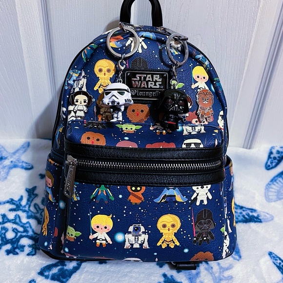 Loungefly | Bags | Loungefly Star Wars Chibi Print Mini Backpack | Poshmark